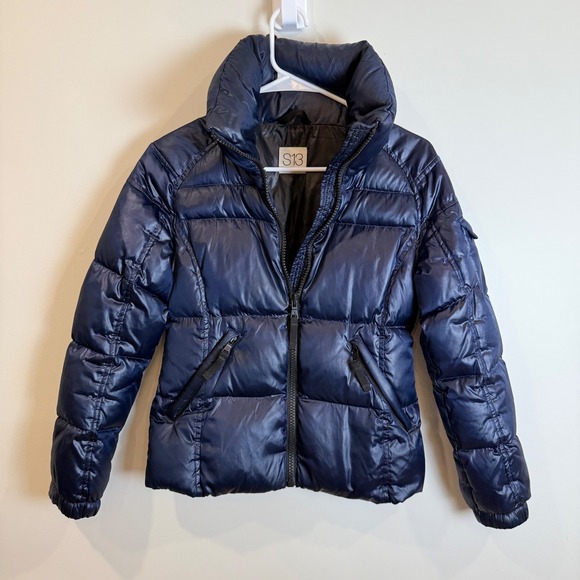 S13 | Jackets & Coats | S3 New York Puffer Jacket Navy Blue Down ...
